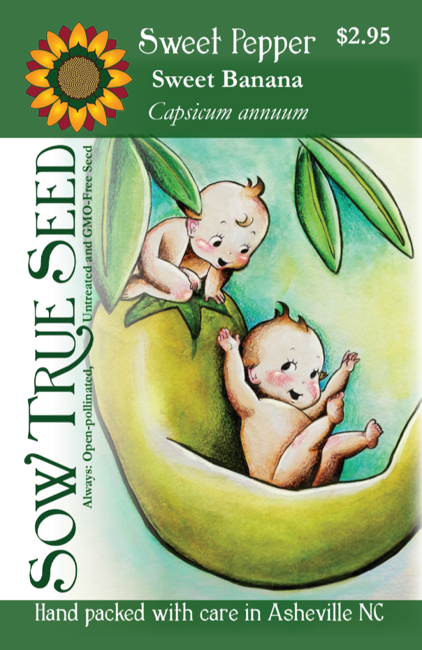 Sweet Pepper Seeds - Sweet Banana | Sow True Seed