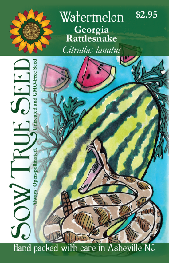 Watermelon Seeds - Georgia Rattlesnake | Sow True Seed