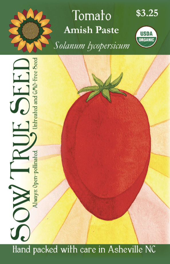 Paste Tomato Seeds - Amish Paste, ORGANIC | Sow True Seed