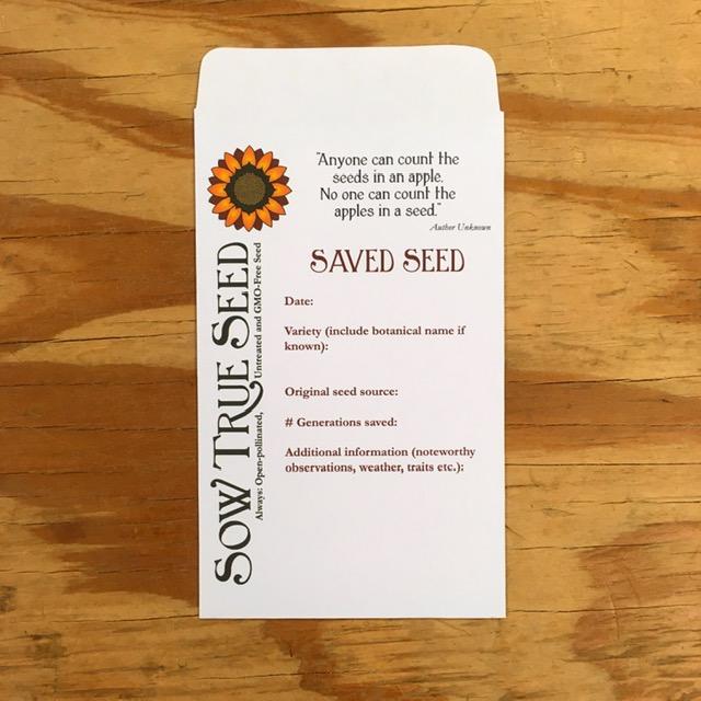 Seed Saving Envelope | Sow True Seed